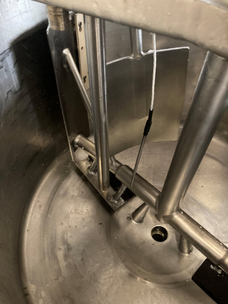 60 gallon stainless steel mix tank jacketed sweep agitation